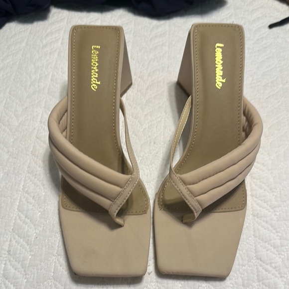 Lemonade | Shoes | Lemonade Womens Tan Heeled Sandals Size 75 | Poshmark